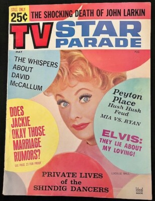 TV Star Parade May 1965 Lucille Ball Lucy Magazine Cover Article | eBay