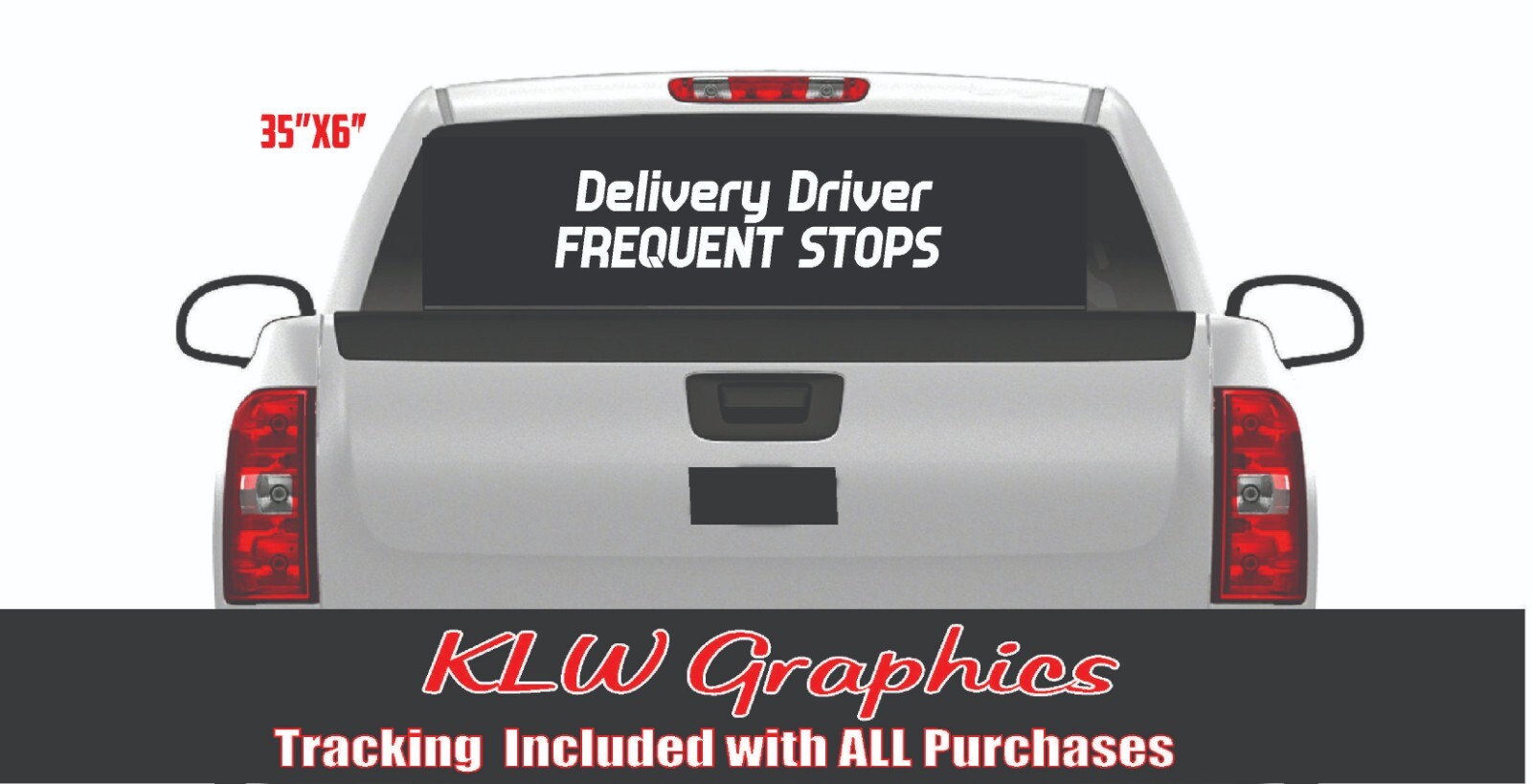 Delivery Driver Frequent Stops Car Window Decal Sticker Rural Carrier ...