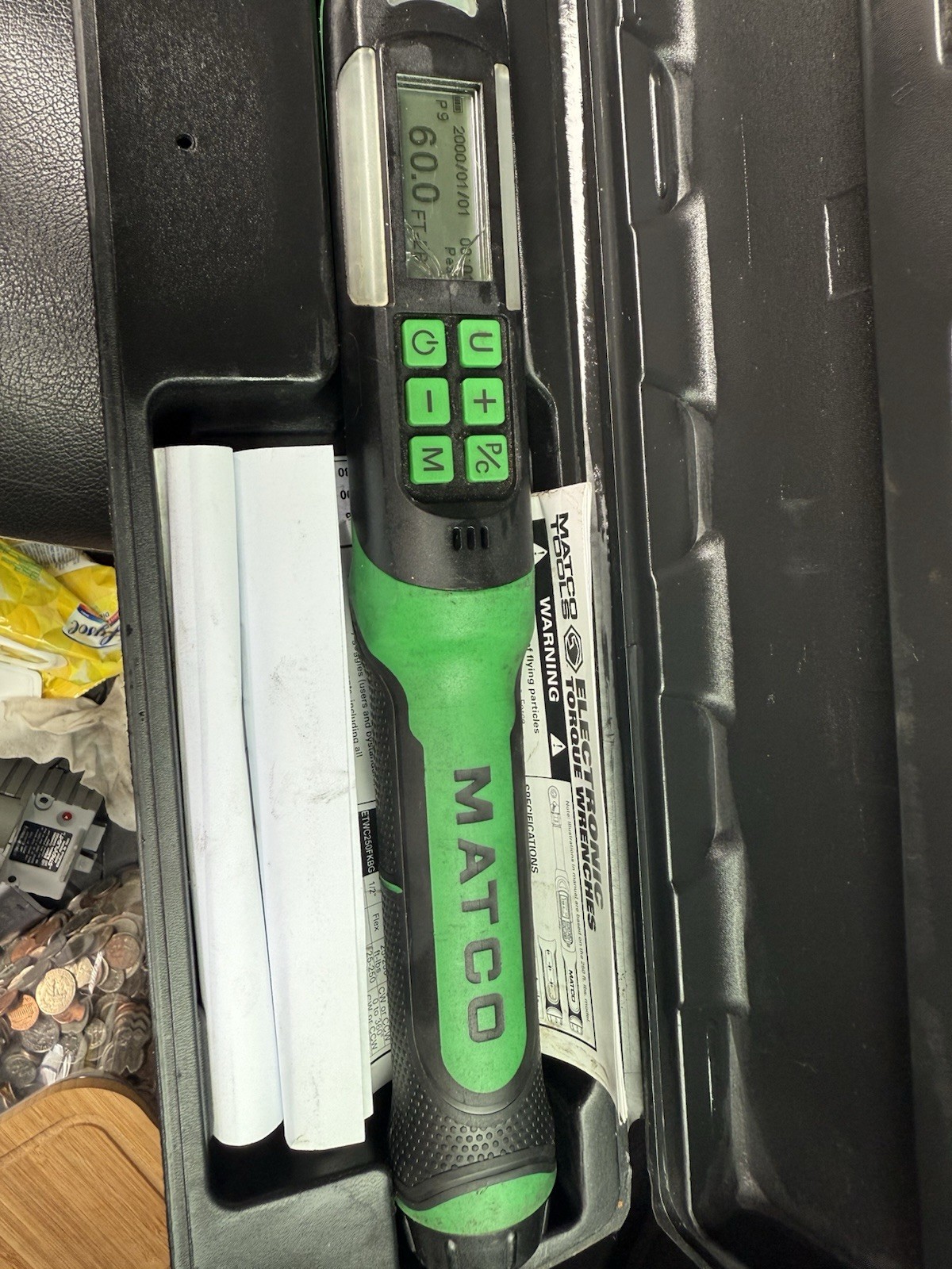 Matco 1/2" Drive Flex Head 25-250 FT. LBS. Electronic Torque Wrench ...