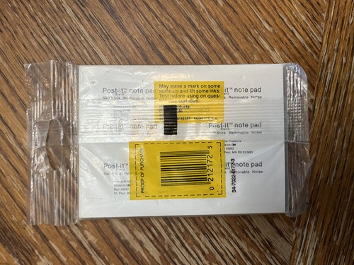 Post It Note Pad 3M Routing Slip 1980s 50 Sheets Self Stick Removable ...