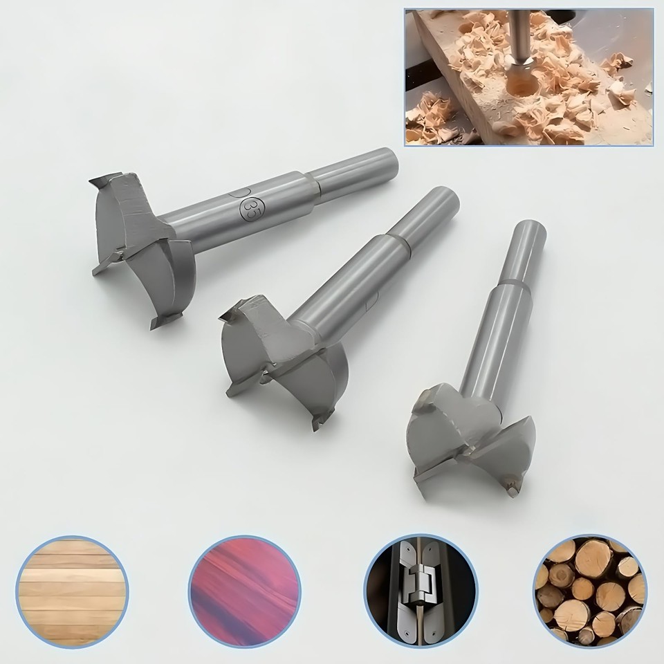 Forstner Bit Set Wood Drill 15-35mm 5pcs Carbide Forstner Bits High ...