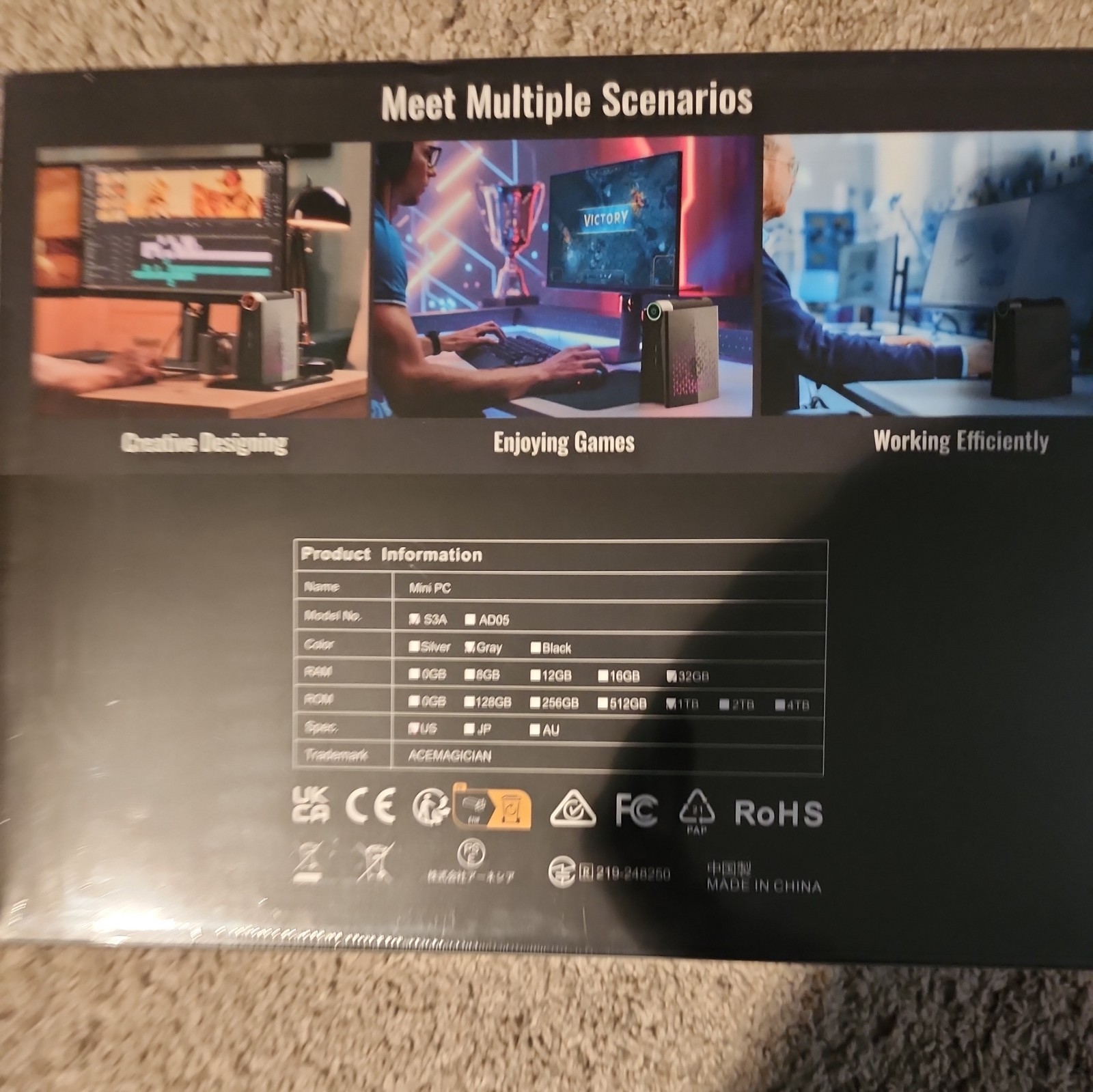 ACEMAGICIAN Mini Gaming Mini PC AMD Ryzen 9 6900HX 32GB 1Tb WiFi BT5.2 ...