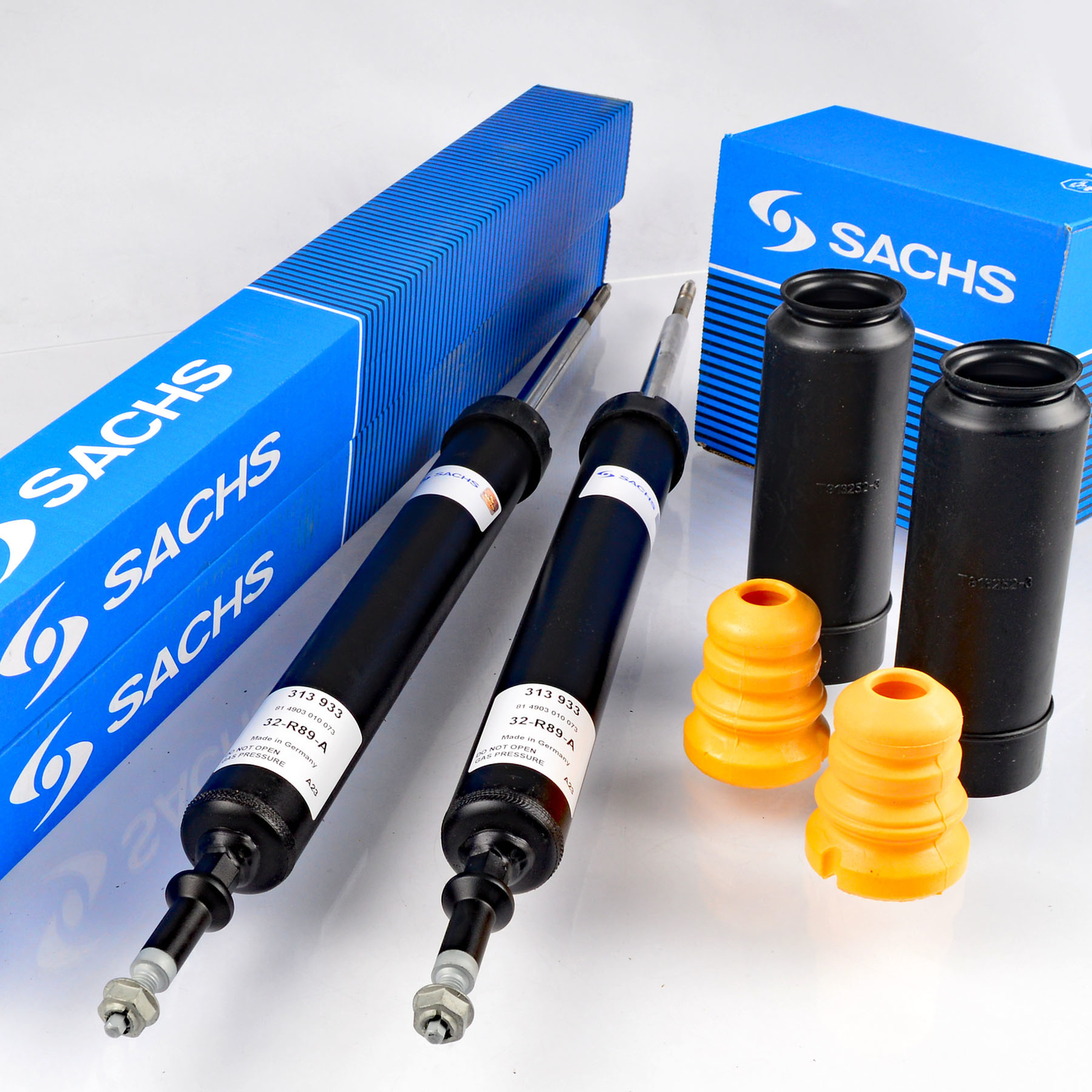 2x SACHS Stoßdämpfer + Rep-Satz Domlager Hinten für BMW X1 E84 OE ...