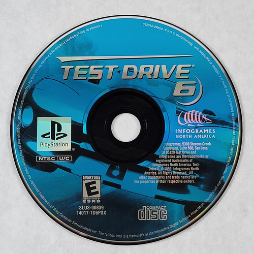 Test Drive 6 - Loose Sony PS1 Playstation 1 Disc | eBay