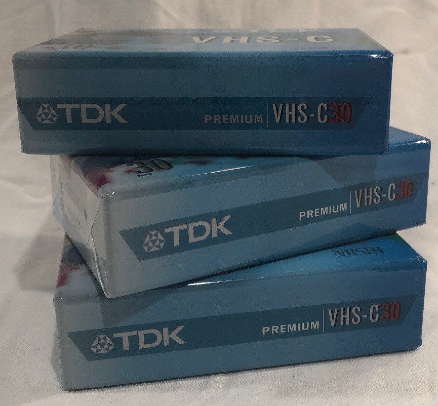 TDK VHS-C Camcorder Blank Video Tape HG Ultimate TC-30 Japan x 3 New ...