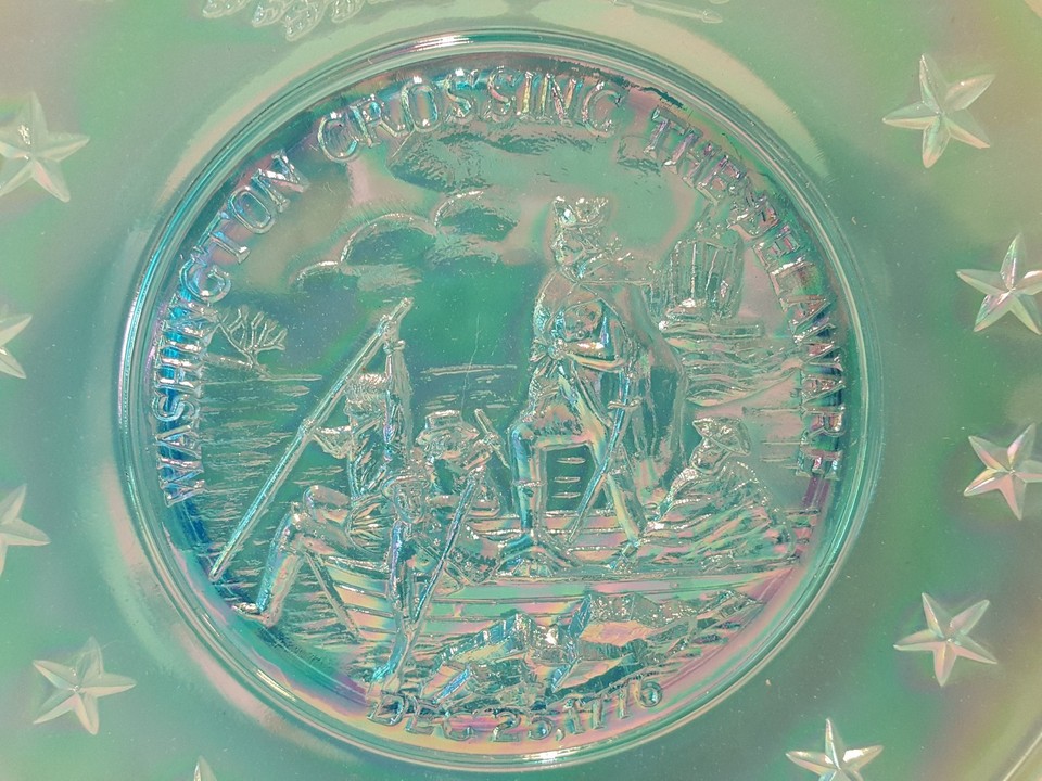 Ltd Ed Wheaton Glass HANDMADE 1776-1976 Plate "Washington Crossing the ...