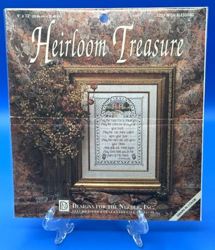 Heirloom Treasure Designs 5221 Irish Blessing Poem Counted Cross Craft ...