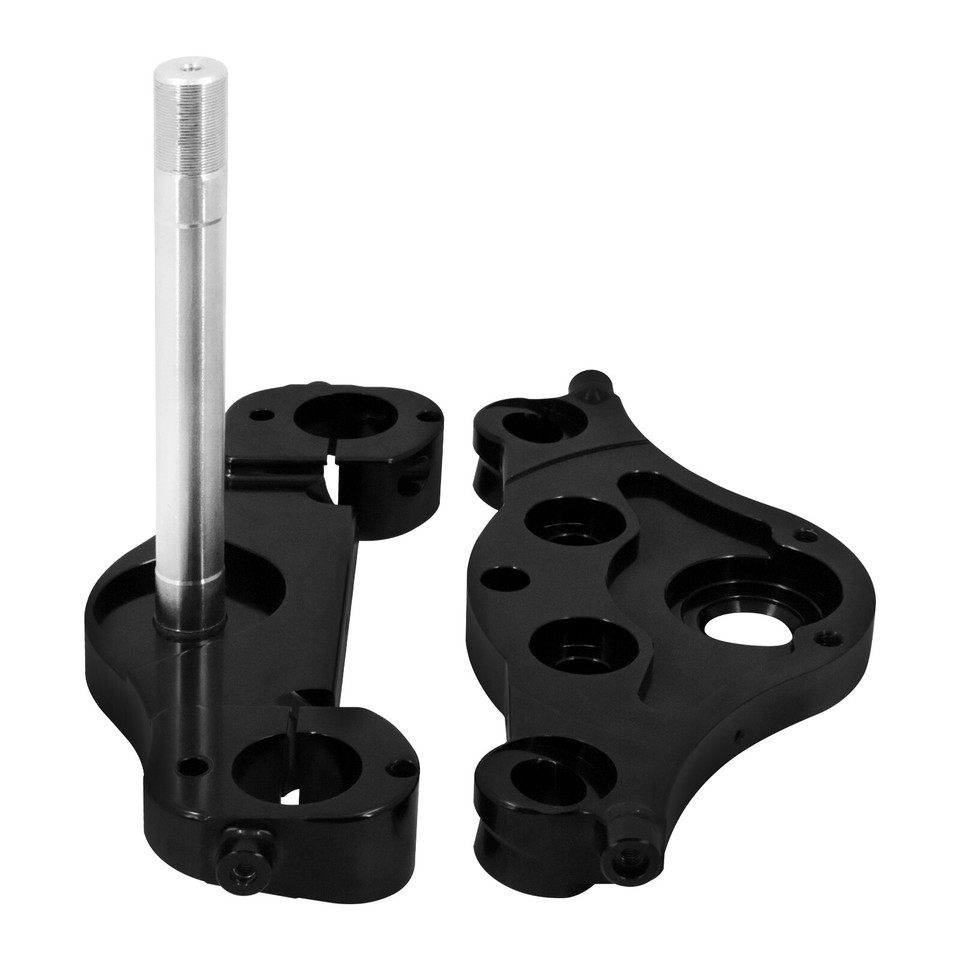 11 Degree 21" 23" Wheel Raked Triple Trees Kits Fit For Harley Touring ...