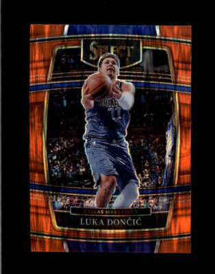 LUKA DONCIC 2021/22 PANINI SELECT #12 ORANGE SHOCK PRIZM PARALLEL ...