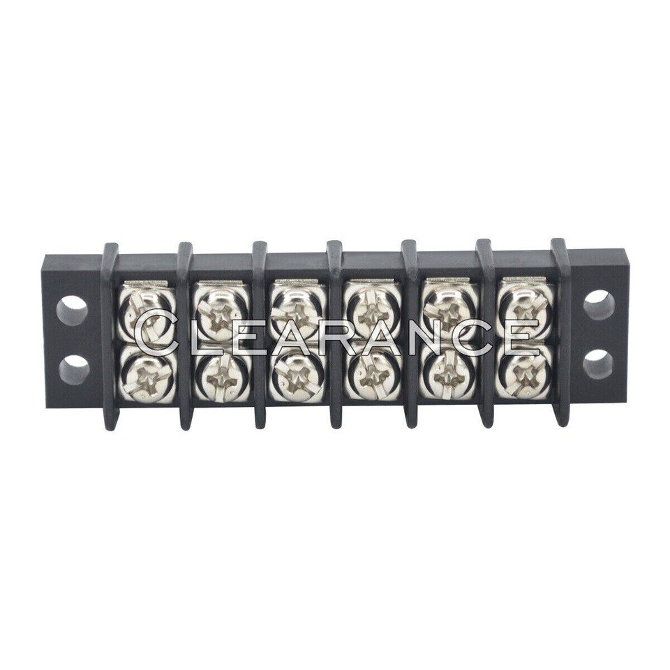 Silver TERMINAL STRIP BLOCKS 6 POSITION UP TO 18 AWG WIRE | eBay