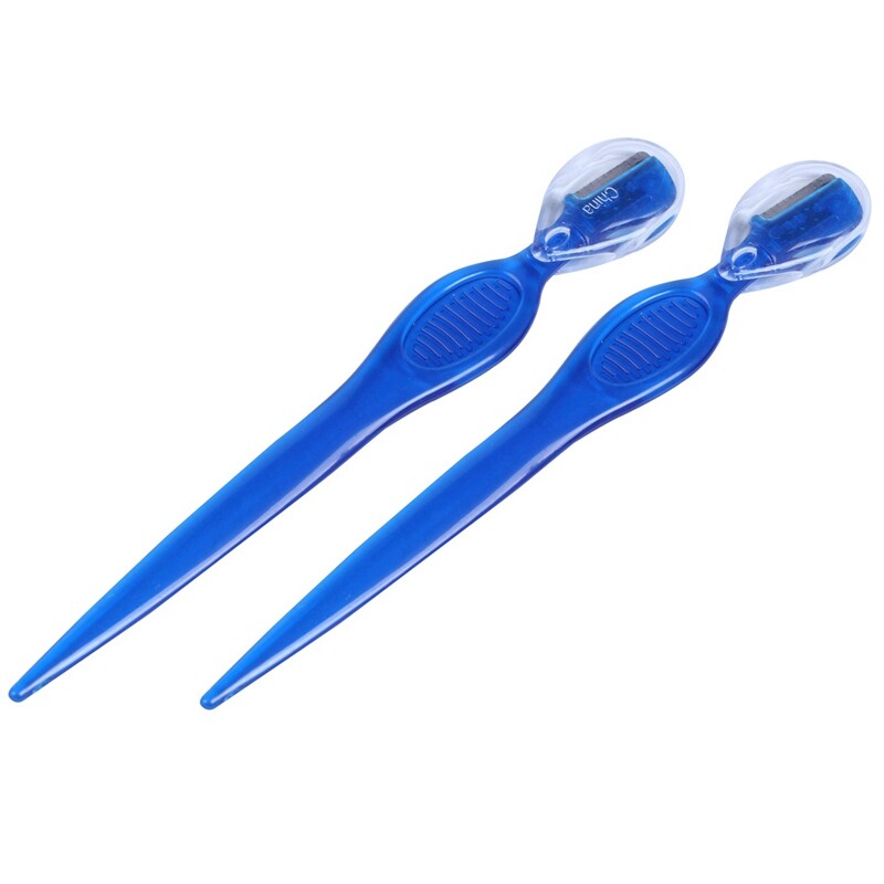 2X(5Pcs Eyebrow Trimmer Hair Shaving Razors Small Size Blade Women ...