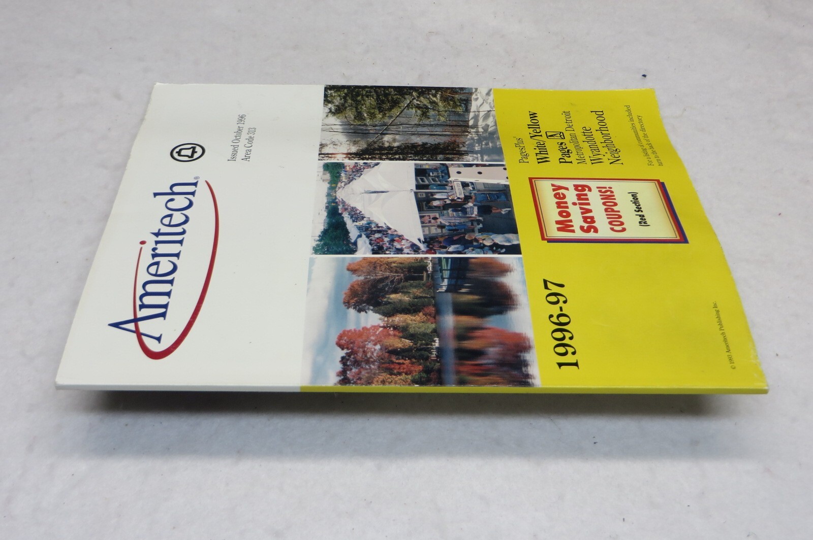 1996 AMERITECH WHITE AND YELLOW PAGES WYANDOTTE MI | eBay