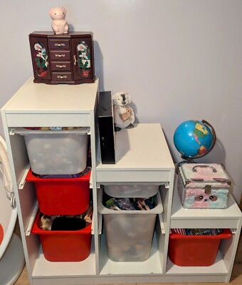 White Ikea Trofast Unit With Storage. | eBay UK