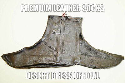 Halal KHUFF Islamic Leather Socks: Imran Azad Black Khuffs, Khuffain ...