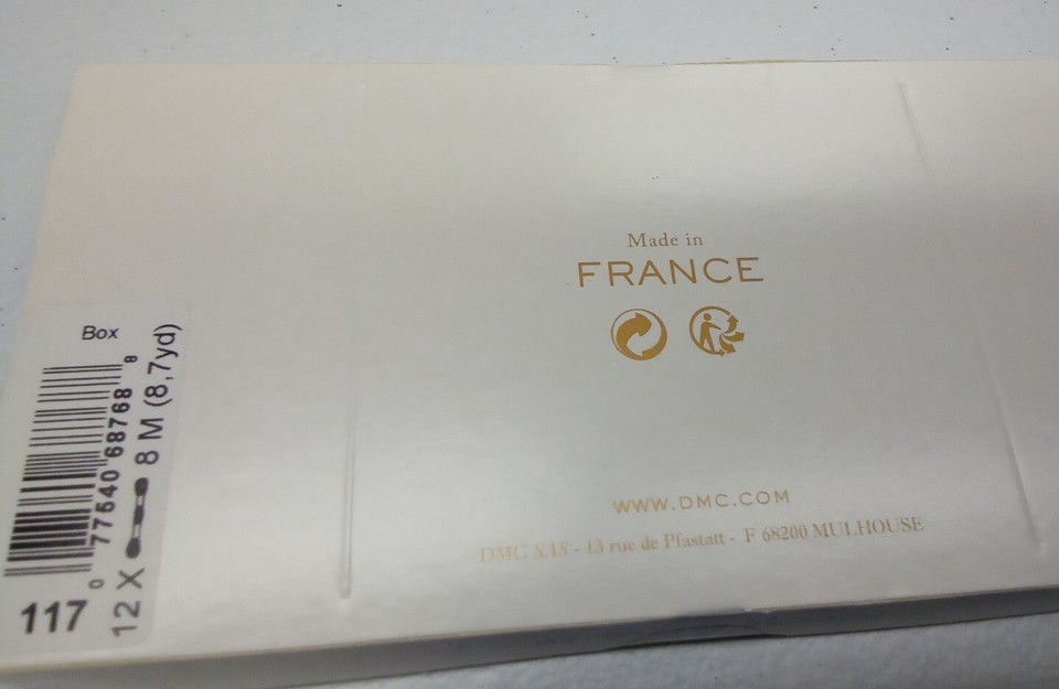 DMC Embroidery Floss 100% cotton 8.7 yds 117-.602 | eBay