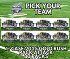 LOS ANGELES CHARGERS 2025 Gold Rush NFL Pack Attack 1/2 Case Break #13 ...