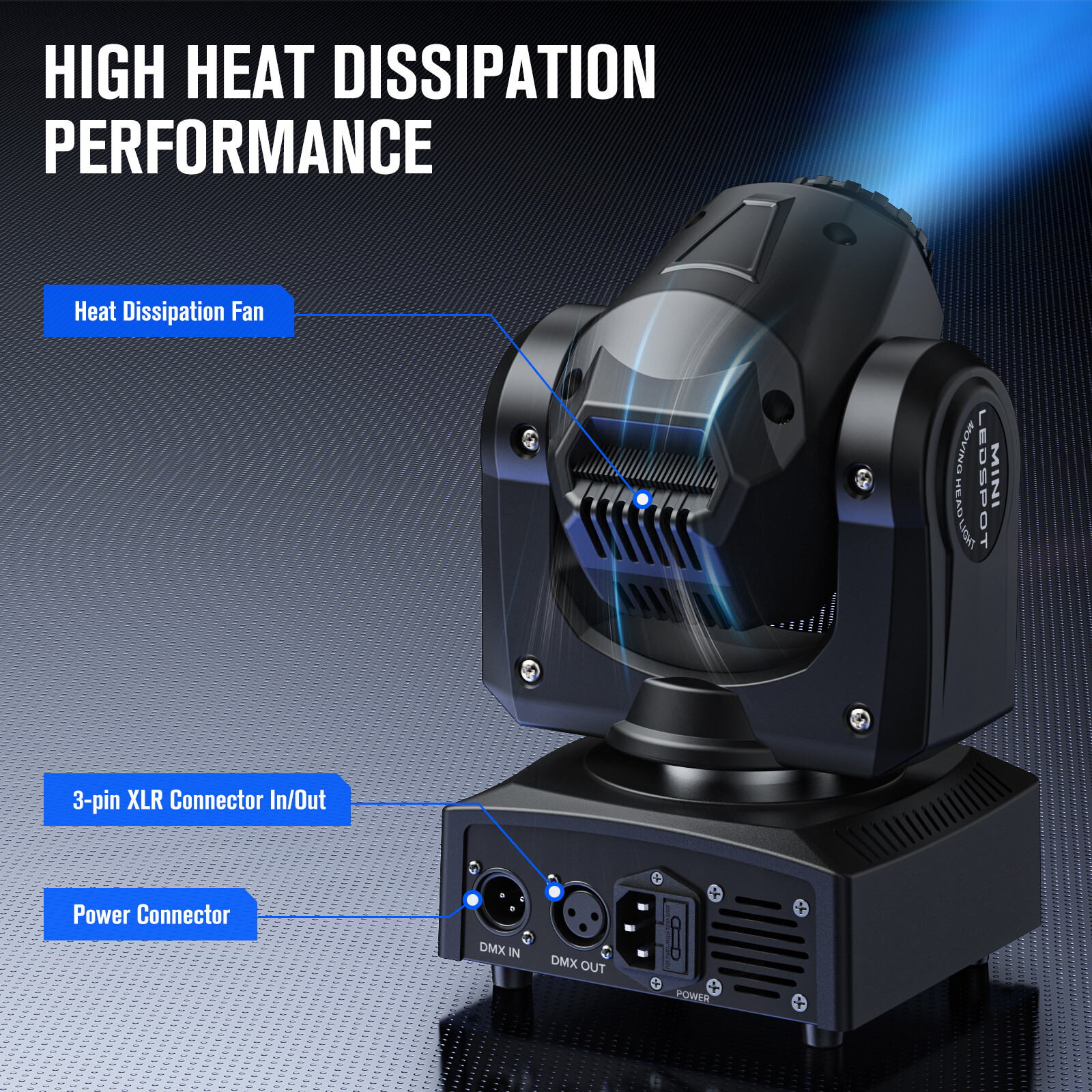 150W LED Moving Head Light RGBW Gobo Beam Stage DJ Disco Show DMX Spot ...