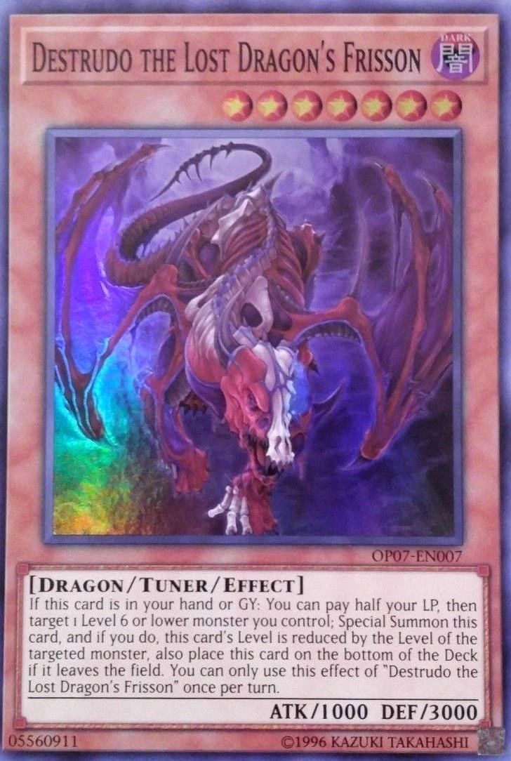 DESTRUDO THE LOST DRAGON'S FRISSON *** OP07-EN007 MINT/NM YUGIOH! | eBay