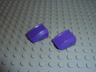 2 x LEGO Purple Brick Curved Top ref 30602 / set 4852 The final ...