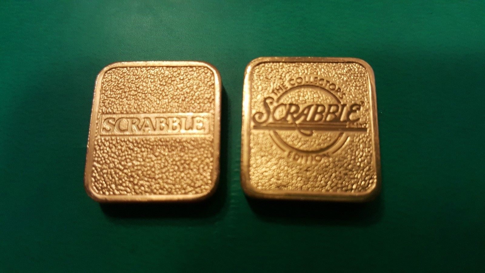 FRANKLIN MINT GOLD PLATED SCRABBLE TILE LETTERS | eBay