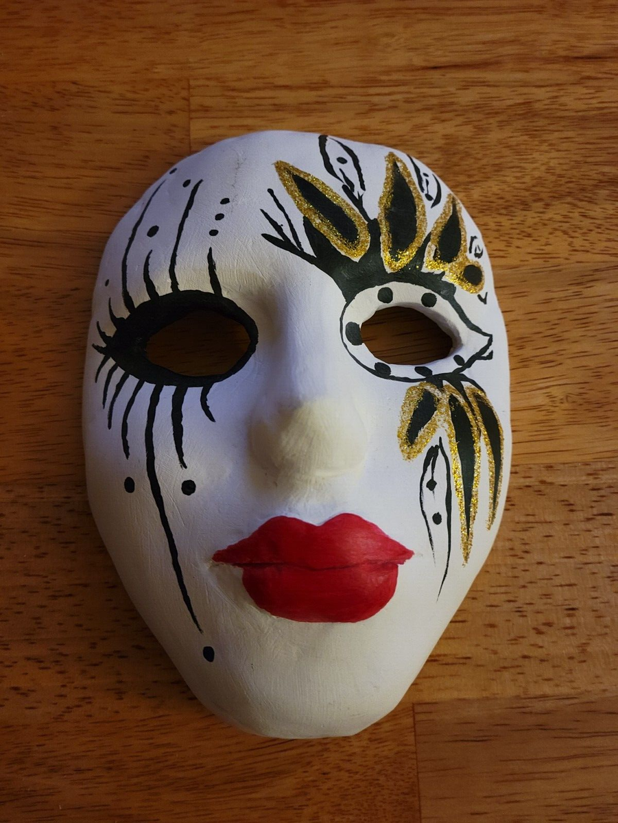 Painted Mask Designs Amazon.com: Himine 9 PCS DIY White Paper Mask