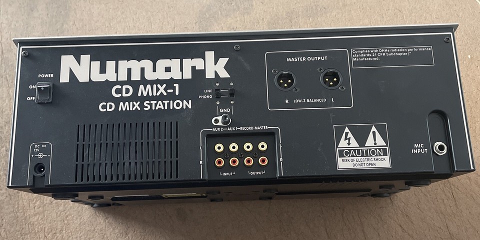 Numark CD Mix 1 DJ Mixer Station Dual CD Drive ( No Adapter ) | eBay