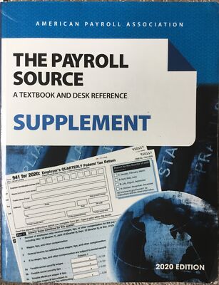 The Payroll Source Supplement (2020 Edition) | eBay