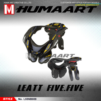 Motocross Sticker Custom Decal for Neck Brace Leatt 5.5 2012 2013 2014 ...