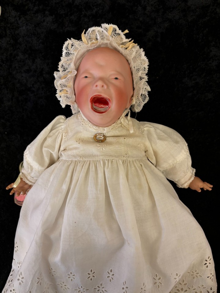 J D KESTNER GERMAN ANTIQUE BISQUE HEAD BABY DOLL, OIC SCREAMER | eBay