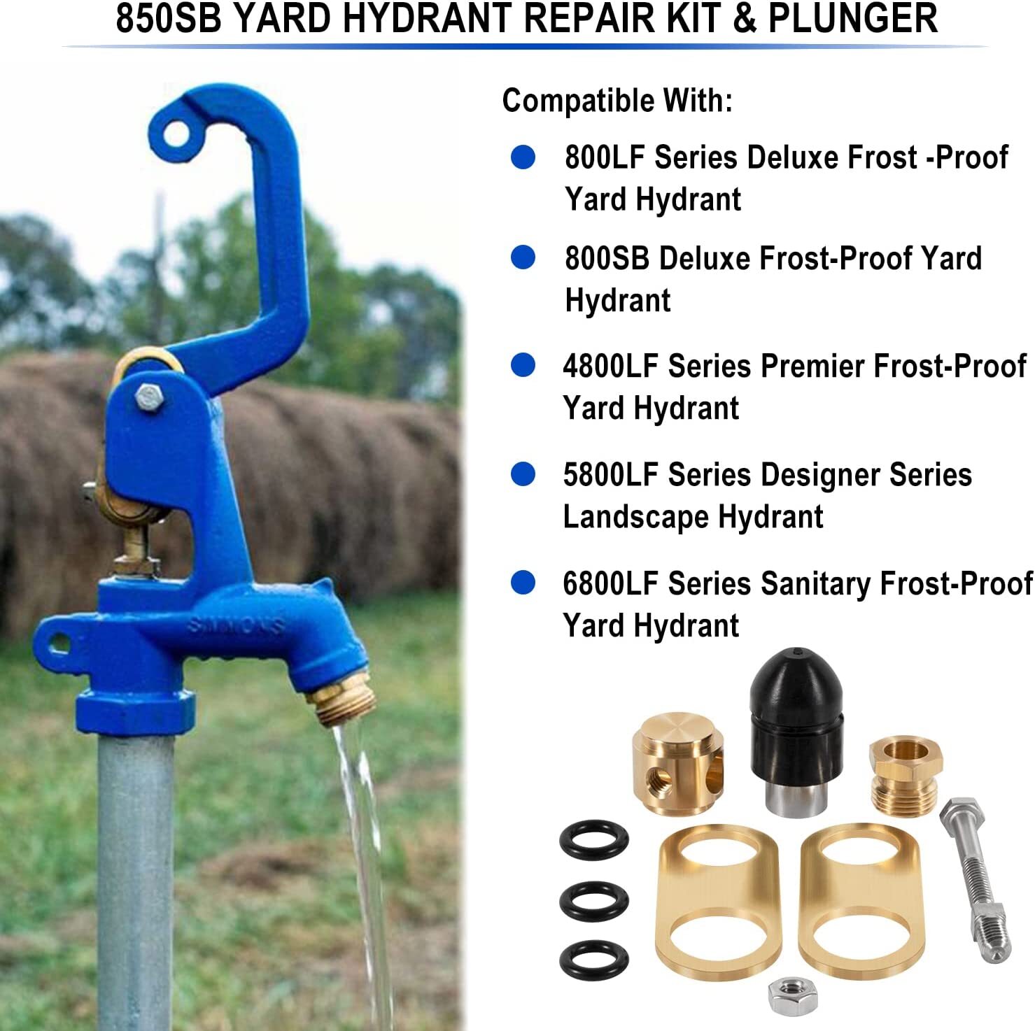 For 4800 Model and 800Sb 850 Sb Yard Water Hydrant 8 Piece Repair Kit ...