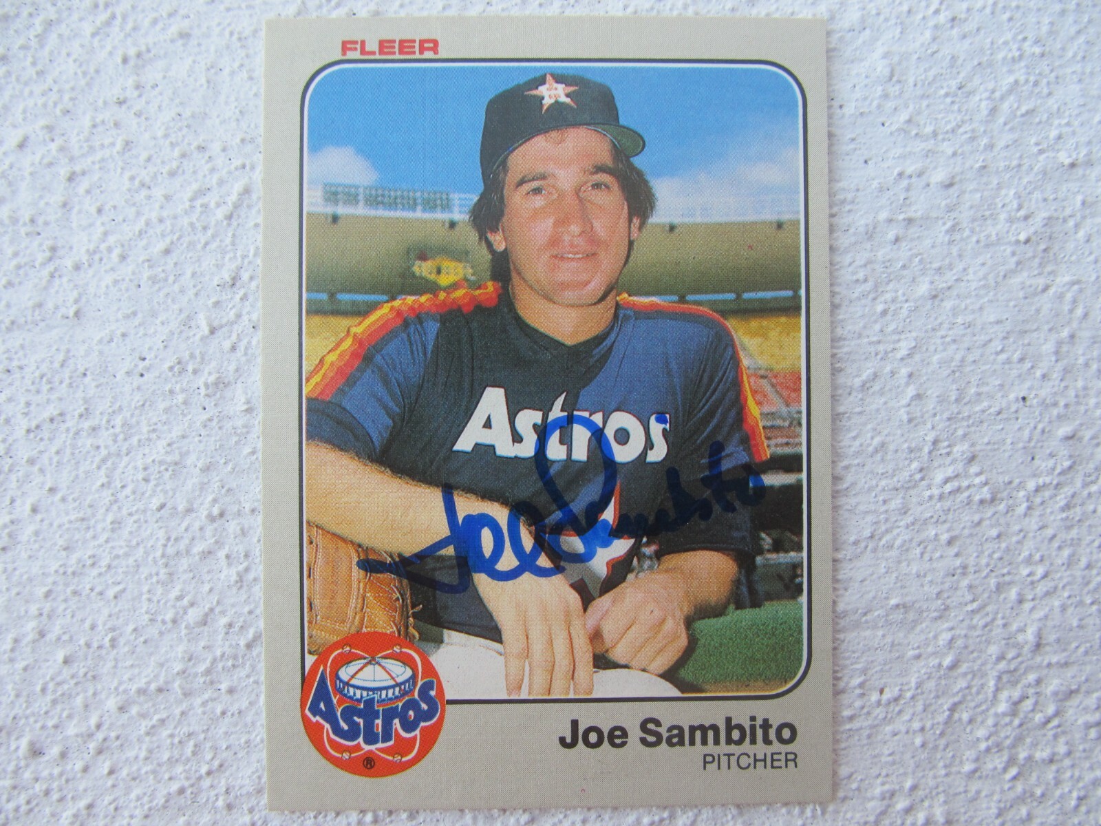 Astros Joe Sambito Signed Autographed 1983 Fleer Mint | eBay