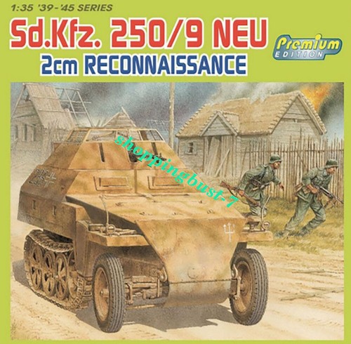 DRAGON 6316 1/35 scale Sd.Kfz.250/9 Neu 2cm Reconnaissance Premium ...