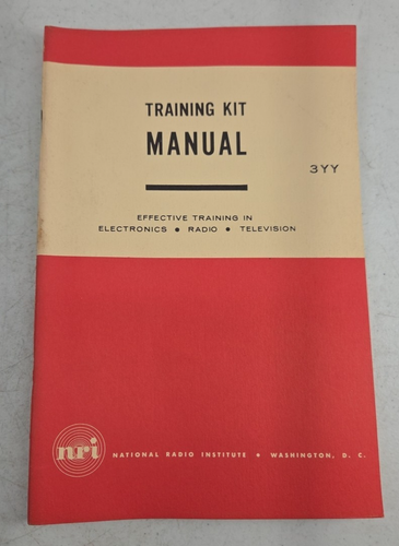 NRI Training Kit Manual Training in Electronics Radio Television No 3YY ...