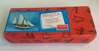 Constructo Wooden Model Ship Kit R-402 Felucca -Mediterranean Fishing Boat -NEW | eBay