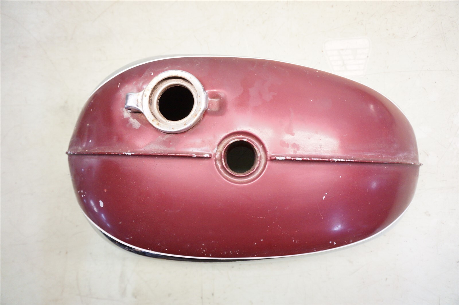 BSA A65 A65L Lightning Thunderbolt A65T A-65 650 Chrome Red GAS TANK 4 ...
