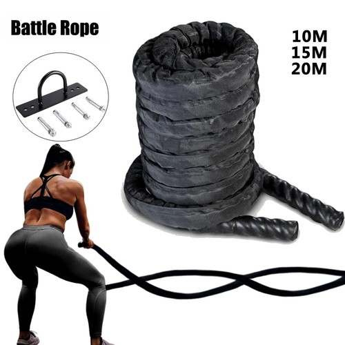 10/15/20M Heavy Weighted Battle Rope Battling Strength Training ...