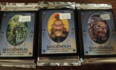 Original FASA Shadowrun TCG CCG Sealed Single Booster Pack 1997 card ...