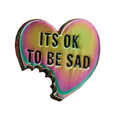 IT'S OK TO BE SAD HEART ENAMEL PIN YADA CO | eBay