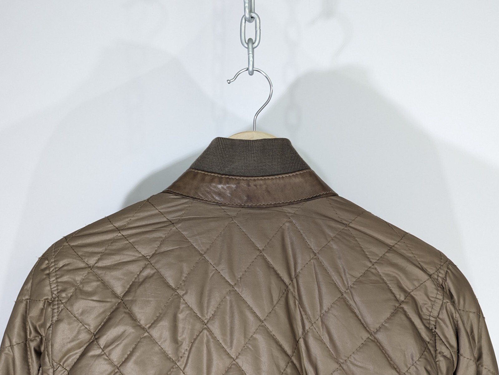 Diesel Reversible Leather and Polyester Jacket Beige Size S | eBay
