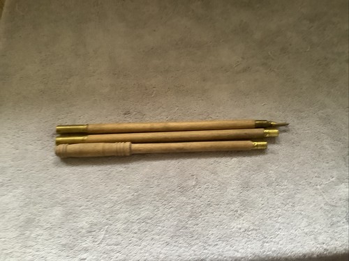 Vintage 3-pc Wooden Gun Barrel Cleaning Rod Rifle Shotgun Used One ...