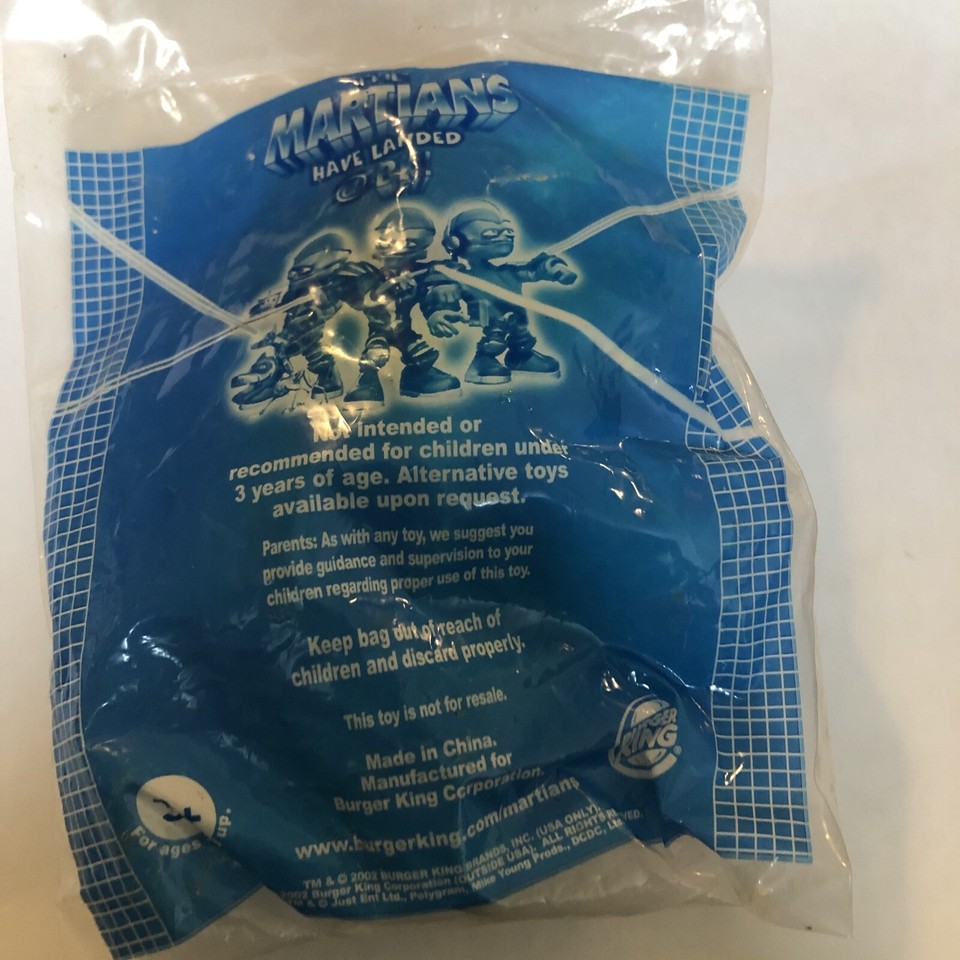 2002 Burger King Kid's Meal Toy The Martians have landed NIP | eBay