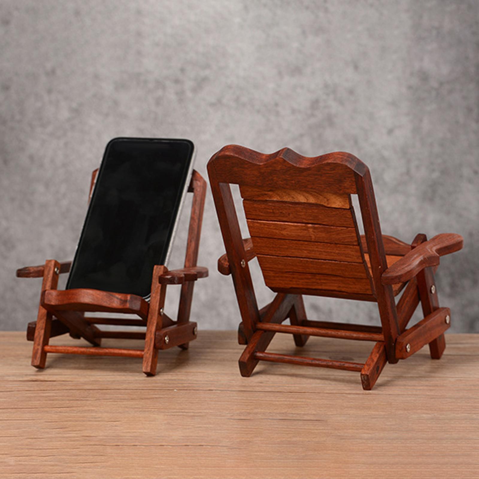 Mini Deck Chair Desktop Phone Holder Cradle Support Foldable Decorative ...