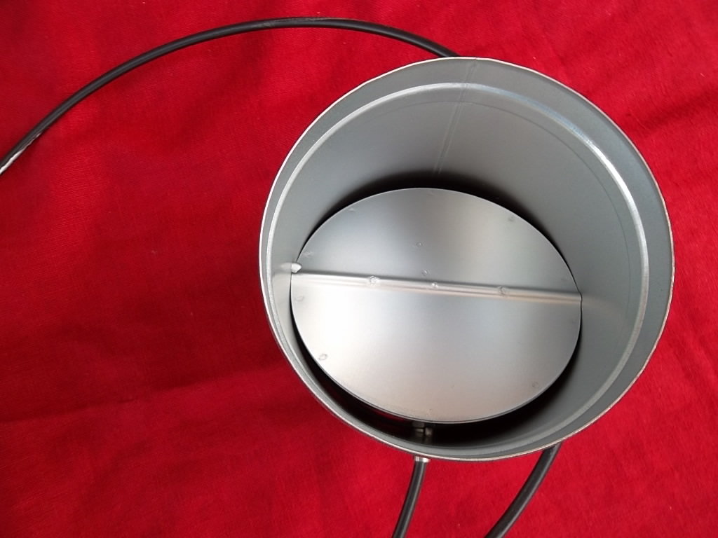 Luftklappe DN 125 mm regulierbar für externe Luftzufuhr Kamin ...