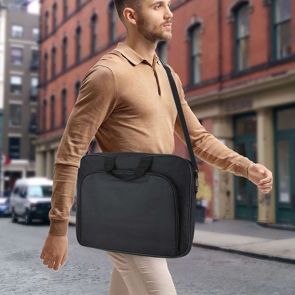 15/17in Laptop Shoulder Bag Padded Computer Tablet Carrying Case for ...