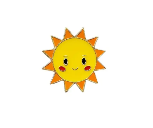 SUN - PIN Brooch Metal Pin Badges Perfect Holiday Gift Kids Movie Mint ...