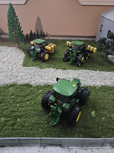 John Deere 1:64 Diecast Farm Tractor & Hay Baler Lot of 3 Green/Yellow ...