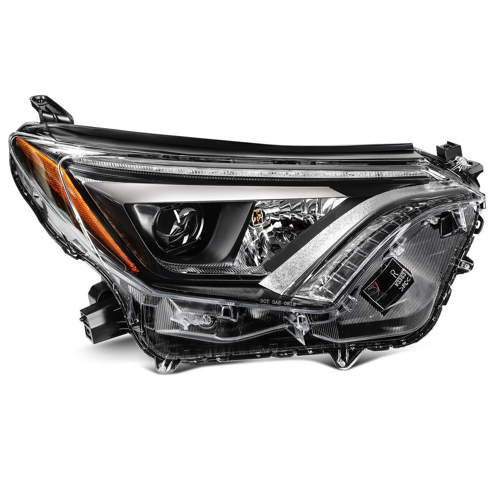 PAIR/SET LED DRL Projector Headlights Assembly For Toyota RAV4 2.5L ...