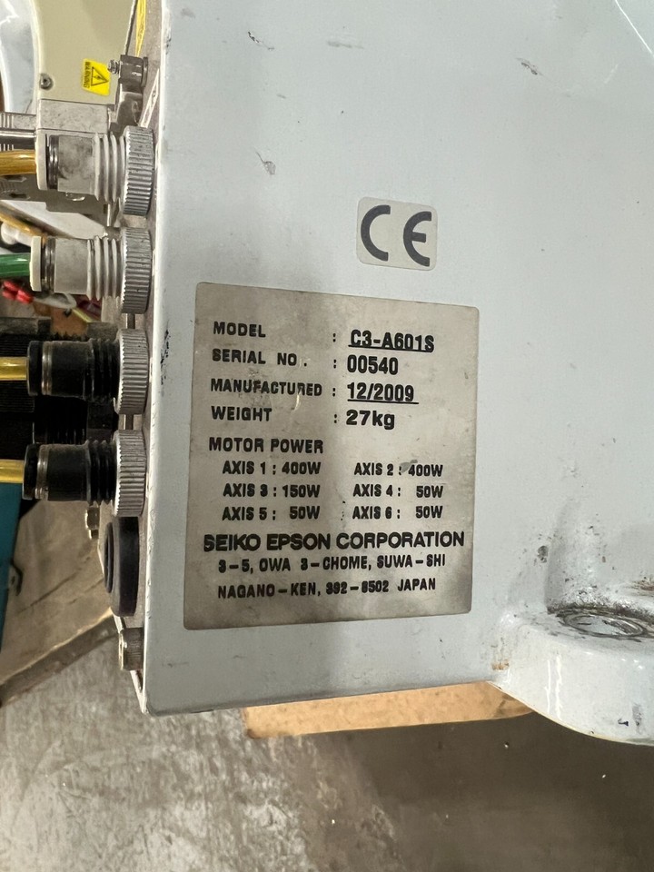 Seiko Epson #RC180 Robot Controller w/Robot #C3-A601S | eBay