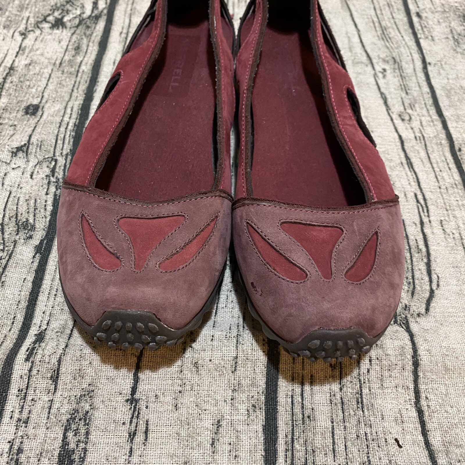 Merrell Oceania Cordovan Red Vibram Overlay Ballet Fl… - Gem