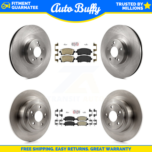 Front Rear Integrally Molded Pad Disc Brake Rotors Kit For Subaru ...